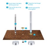 60Sets Spike Rivet, 8mm Cone Rapid Rivet Nailhead Studs Copper Punk ...