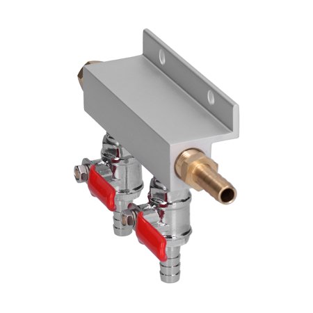 Domqga Gas Distributor,2 Way Gas Distribution CO2 Distributor Manifold ...