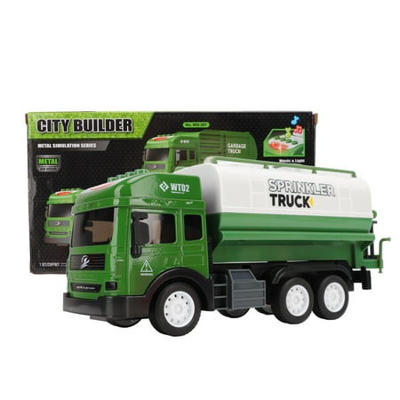 Sprinkler Truck Toy, Sound Lights Water Tank Truck Hand Eye ...