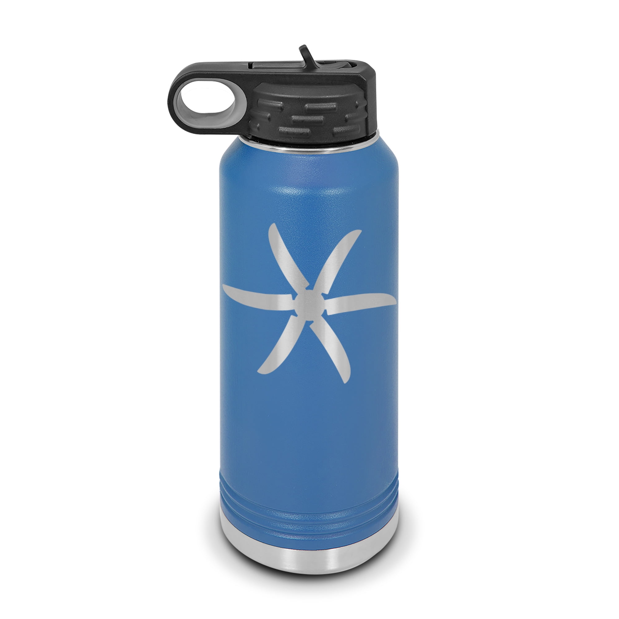 C-130J Dowty Propeller Water Bottle 32 oz - Laser Engraved w/ Flip Top ...