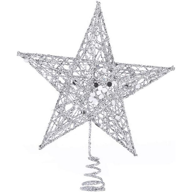 3pcs Christmas Tree Topper Glitter Star Tree Topper Tree Star Xmas Tree ...