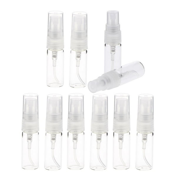 Paquete de 10 botellas de spray de de perfume de repuesto recargables vacías de vidrio ...