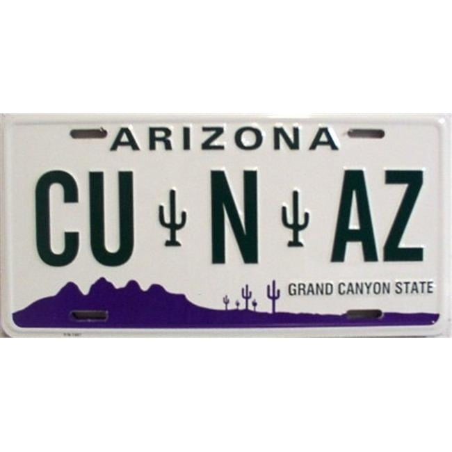 LP - 1044 AZ Arizona CU N AZ License Plate - 7401 - Walmart.com