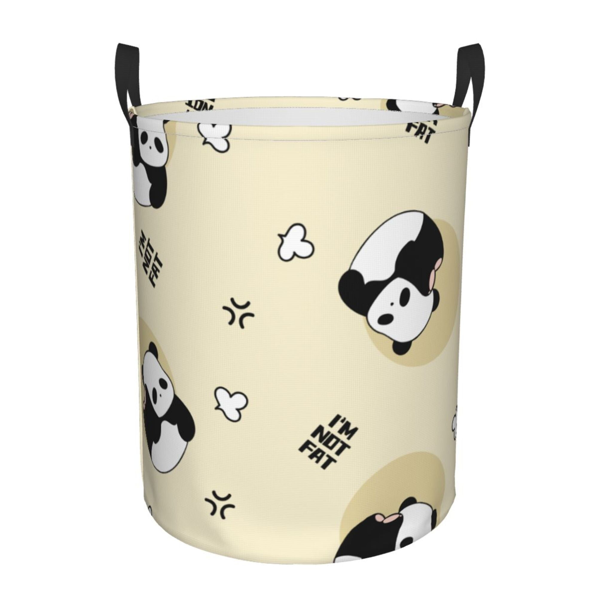 LNWH Laundry Basket, Angry Panda Pattern Foldable Laundry Hamper With ...
