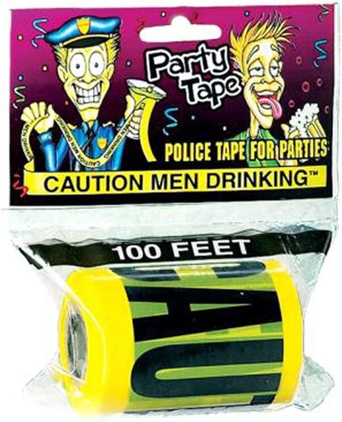 Caution Men Drinking 21st Birthday Party Tape Decoration - Walmart.com