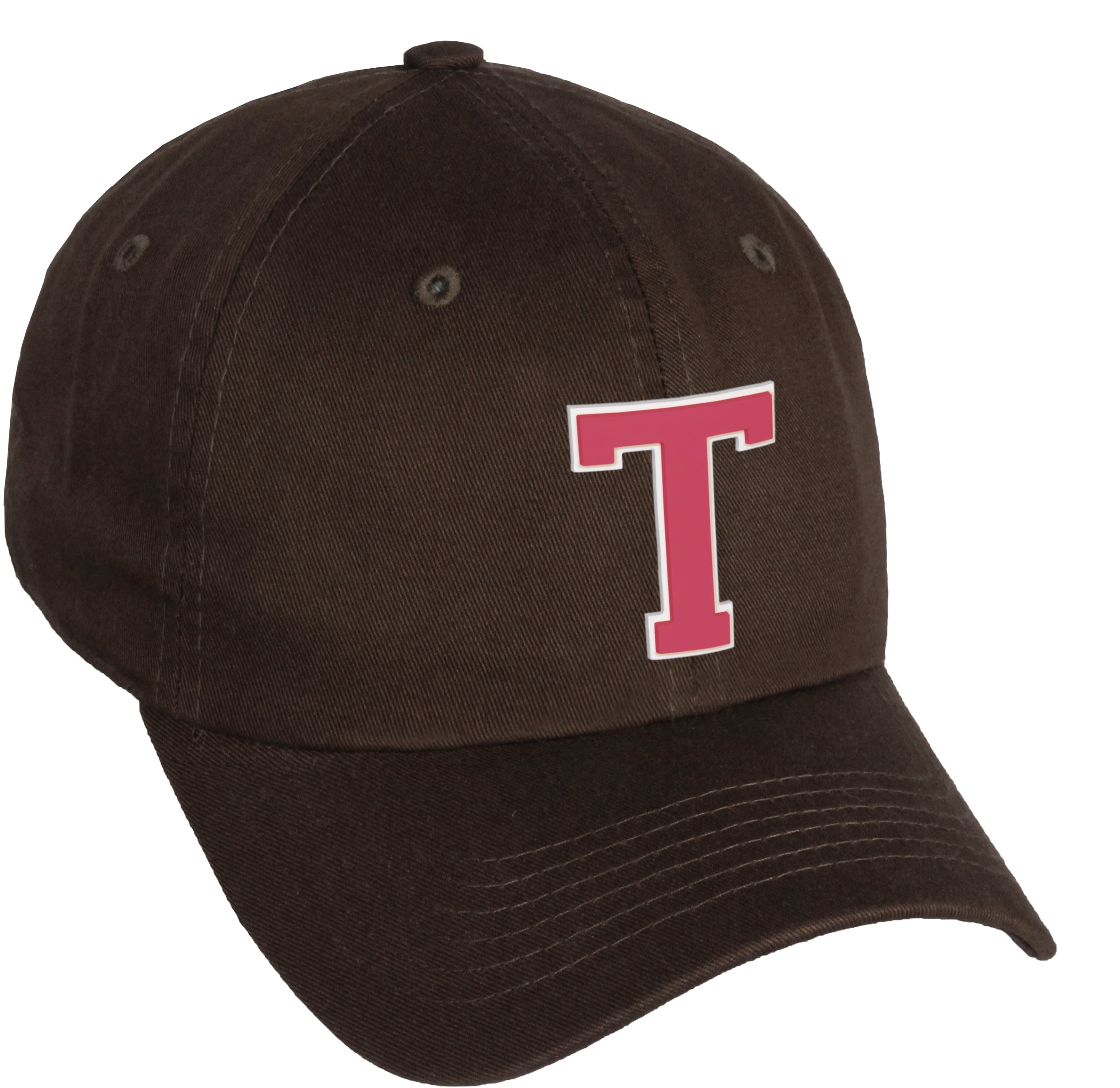 Daxton Classic 3D Varsity White Rose Initial Letters Baseball Dad Hat ...