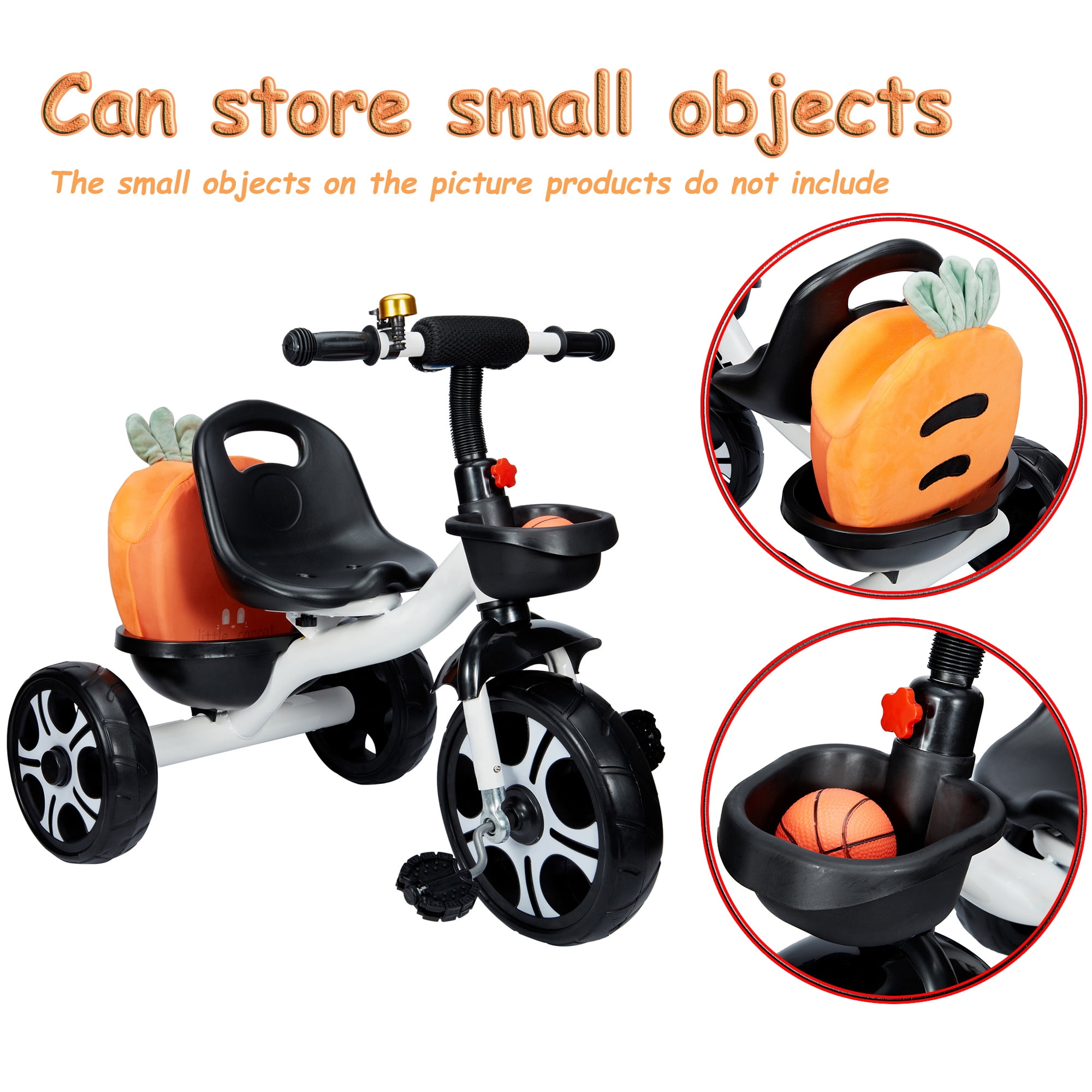 YouLoveIt Kids Tricycles 3 Wheel Toddler Bike Boys Girls Trikes Kids ...