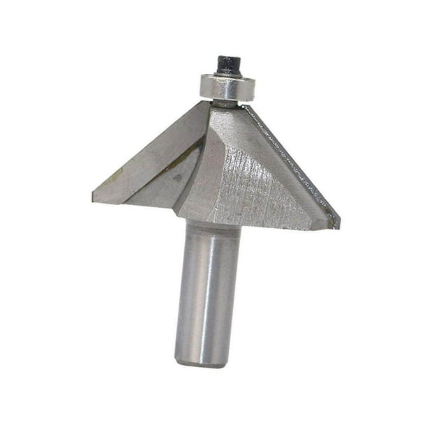 facefd 45 degrees Chamfer Router Bit for Carpentry Rounding Beveling 1/ ...