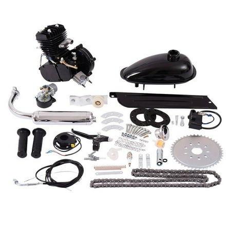 Costway 80cc 2-Stroke Bicycle Gasoline Engine Motor Kit DIY Motorized ...