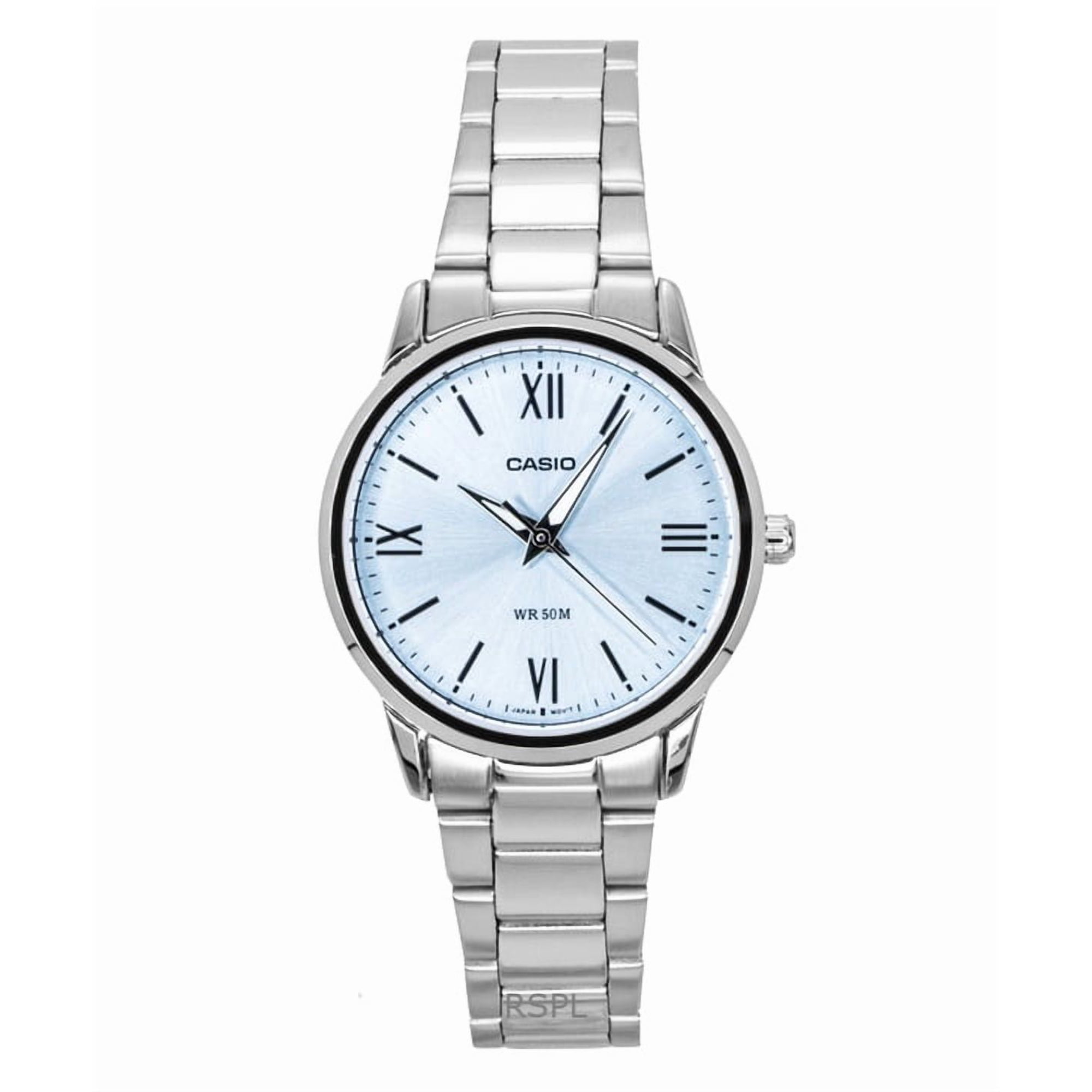 Click here for Casio Analog Stainless Steel Mint Blue Dial Quartz... prices