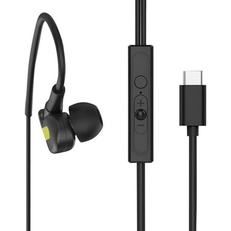 P9 Type-C/3.5mm Plug Lightweight Subwoofer in-Ear Earpiece Earphone ...