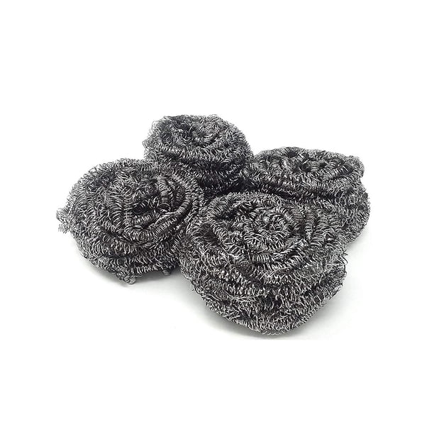 Bkuxy Stainless Steel Cleaning Sponges Scouring Pad Steel Wool ...