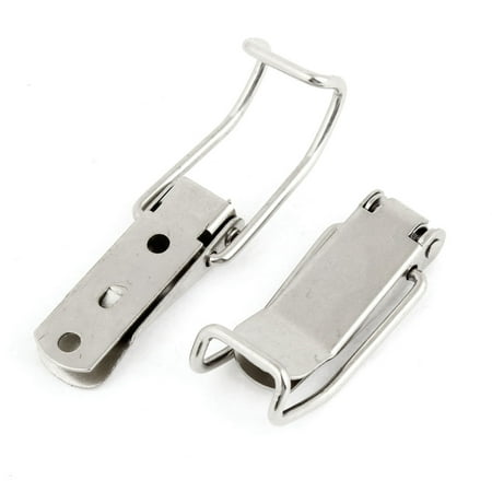 2 Set Cabinet Spring Loaded Stainless Steel Straight Loop Toggle Latch ...