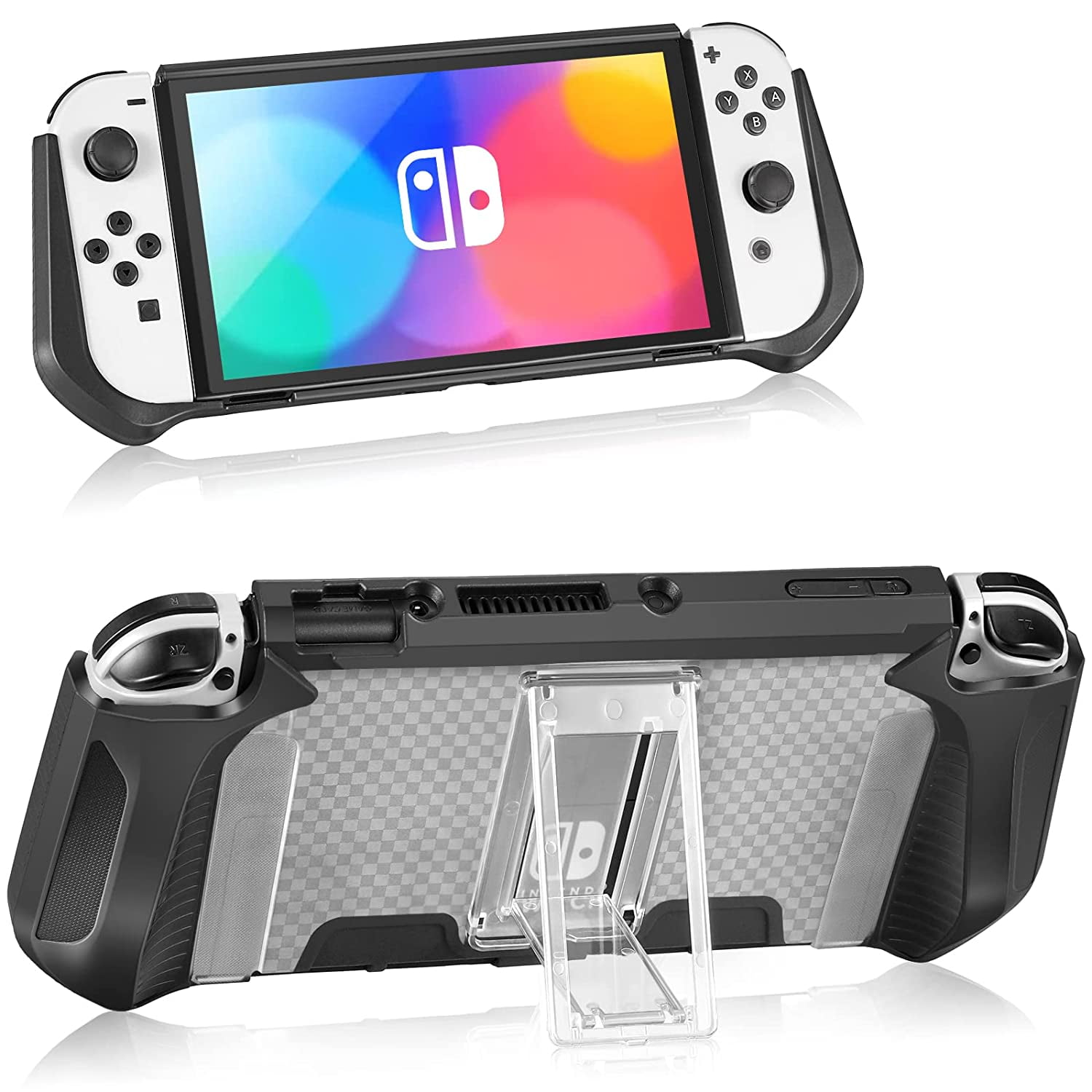 Fintie Case for Nintendo Switch OLED Model 2021 w/Fixed Stand - [Shock ...