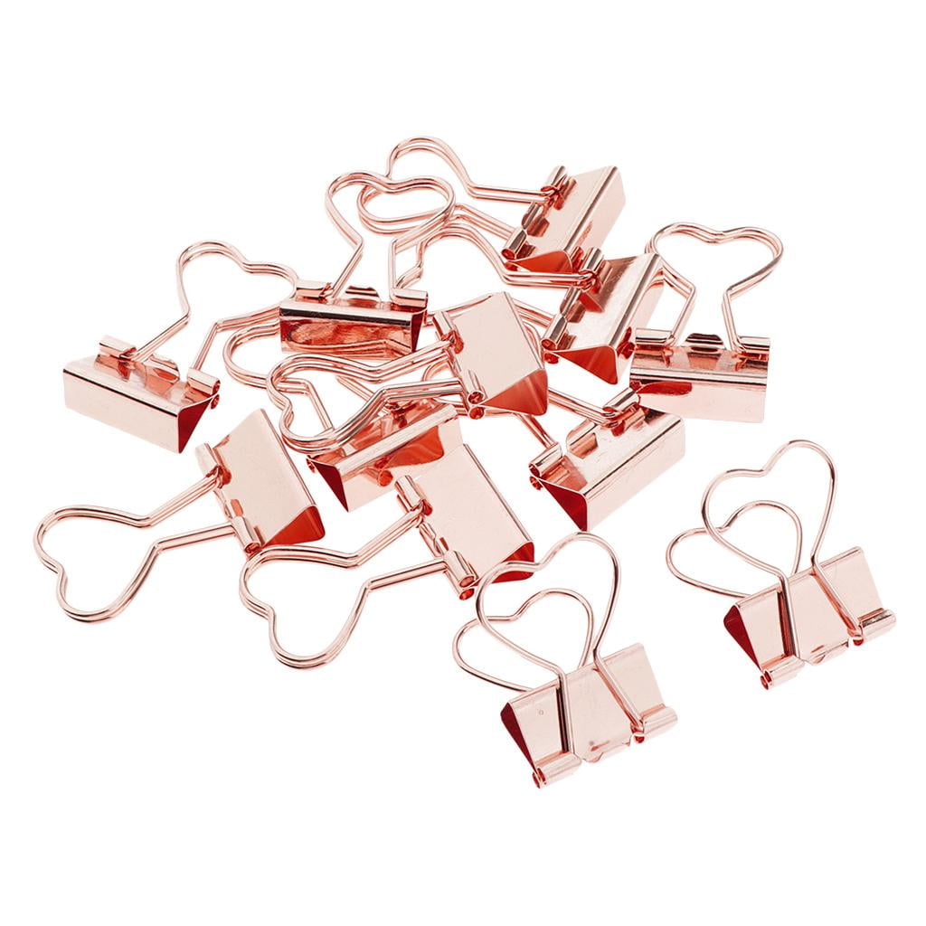12 Pcs Paper Clips Shape Bookmark Note Clips Binder Clips - - Walmart.com