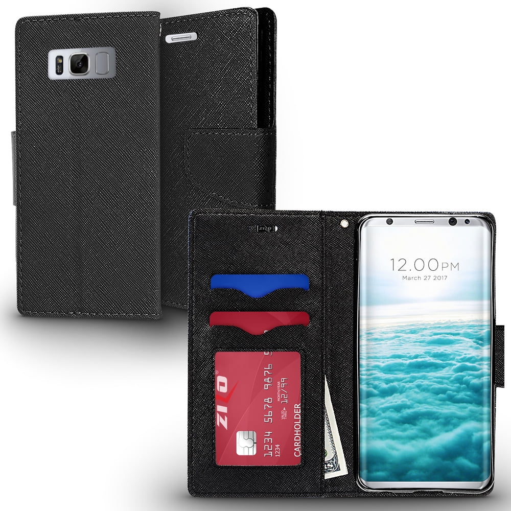 Samsung Galaxy S8 / S8 Plus Case, Zizo Wallet Case - Flap Pouch w/ Card ...