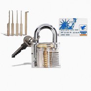 Suyeah 25PCS Weatherproof & Rustproof Padlock Set - Transparent ...