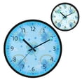 BZSMCE Voice Activated LED Night 12in Clock 12in Clock with Four Leaf ...