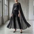 AWASD Women's Net Sleeveless Shawl Pure Color Capelets for Evening ...