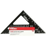 Hyper Tough 7-Inch Aluminum Rafter Angle Square Matte Black Finish with ...