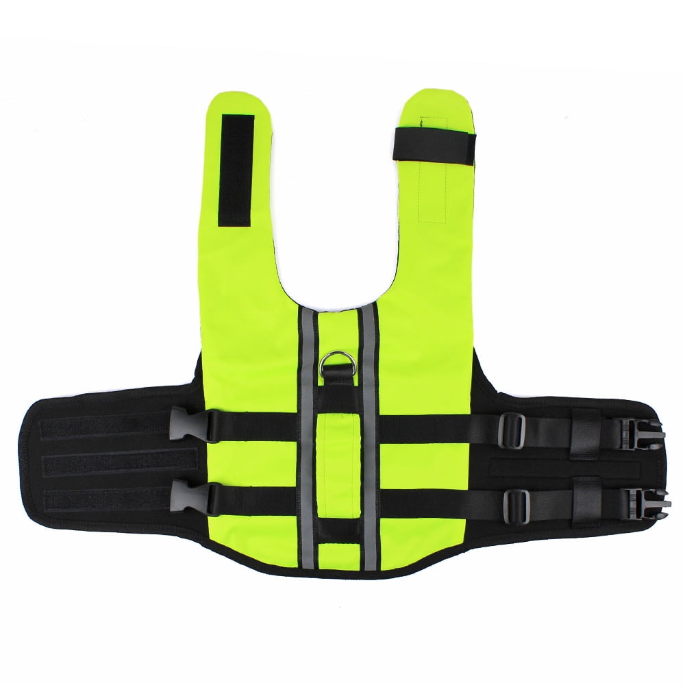 Dog Life Jacket Adjustable Lifesaver Jacket Reflective Preserver ...