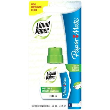PaperMate Liquid Paper Fast Dry & Smooth Coverage Correction Fluid ...
