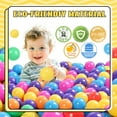 100 pcs Macaron Ball Pit Balls Plastic Balls for Ball Pit Pool Playpen ...