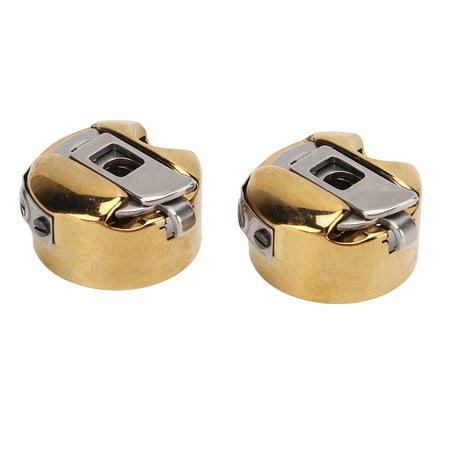Sewing Machine Bobbin Case, 2pcs Gold Golden Bobbin Case Practical ...