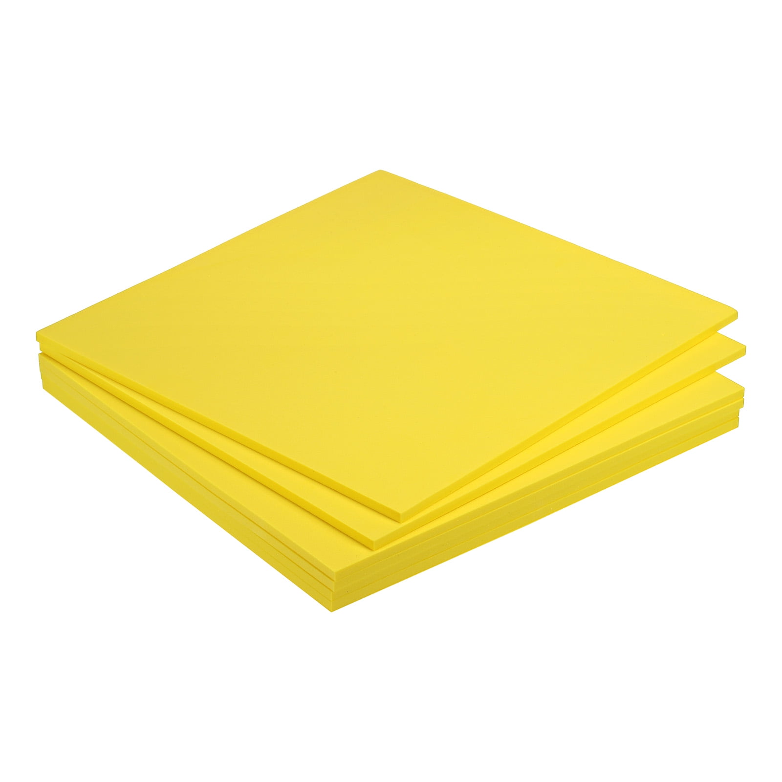 EVA Foam Sheets Yellow 9.8 Inch x 9.8 Inch 5mm Thick Crafts Foam Sheets ...