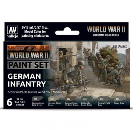vallejo VJP70206 World War II German Infantry Paint Set | Walmart Canada