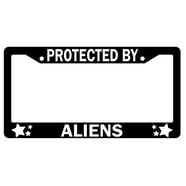 Aliens Inside, Sci-Fi License Plate Tag Frame, Multiple Colors ...
