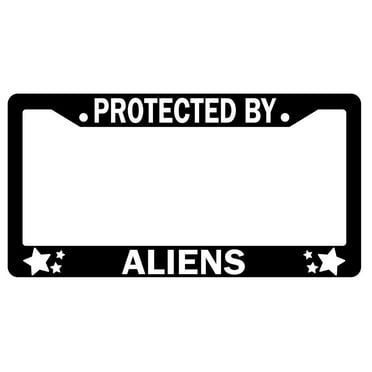 Aliens Inside, Sci-Fi License Plate Tag Frame, Multiple Colors ...
