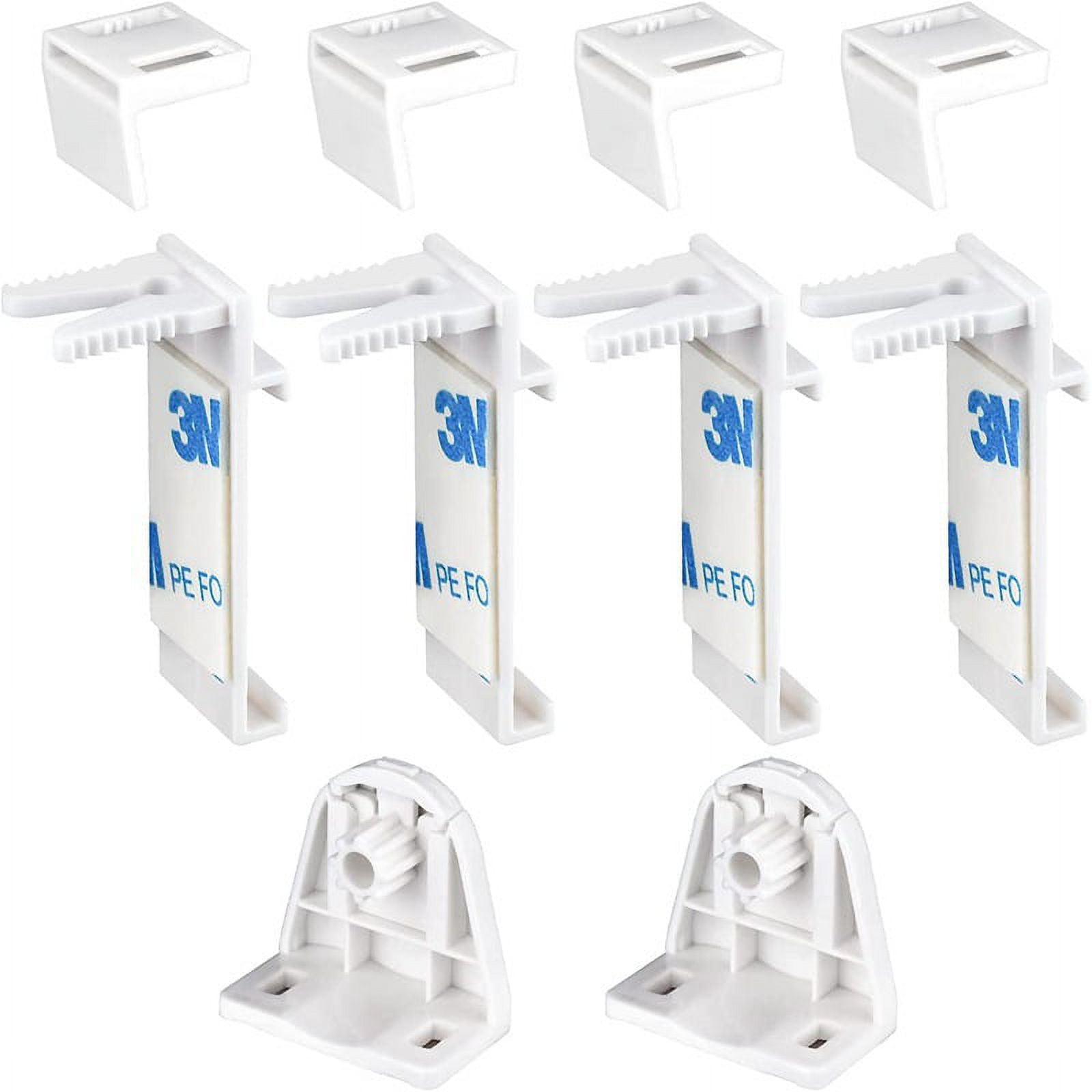 10 Pack Blind Clamp Brackets Ancable Double Roller Shade No Drilling ...