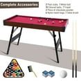 RayChee 48in Foldable Portable Pool Table for Youth, Game Tables with ...