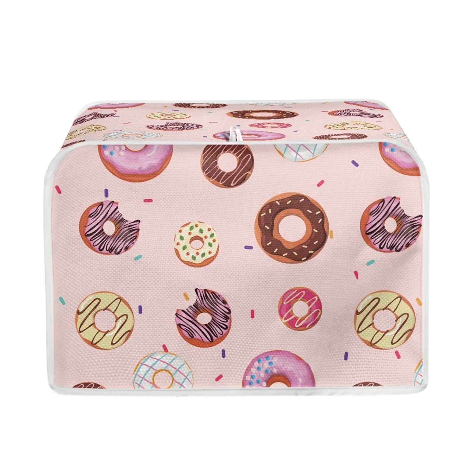 FKELYI Pink Donut Pattern Toaster Cover Reusable 2 Slice Toaster Covers ...