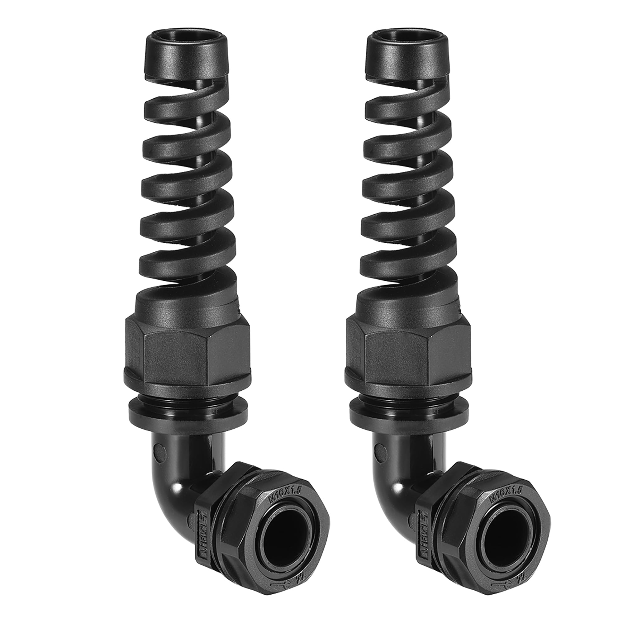 M16 Cable Gland 90 Degree Waterproof Nylon Joint Adjustable Locknut ...