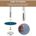 480 Pack Double Cap Rivets 4 Colors 3 Sizes Metal Rivet Fasteners with ...