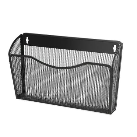 Wall Mail Organizer Paper File Letter Size Pocket Holder Metal Mesh ...