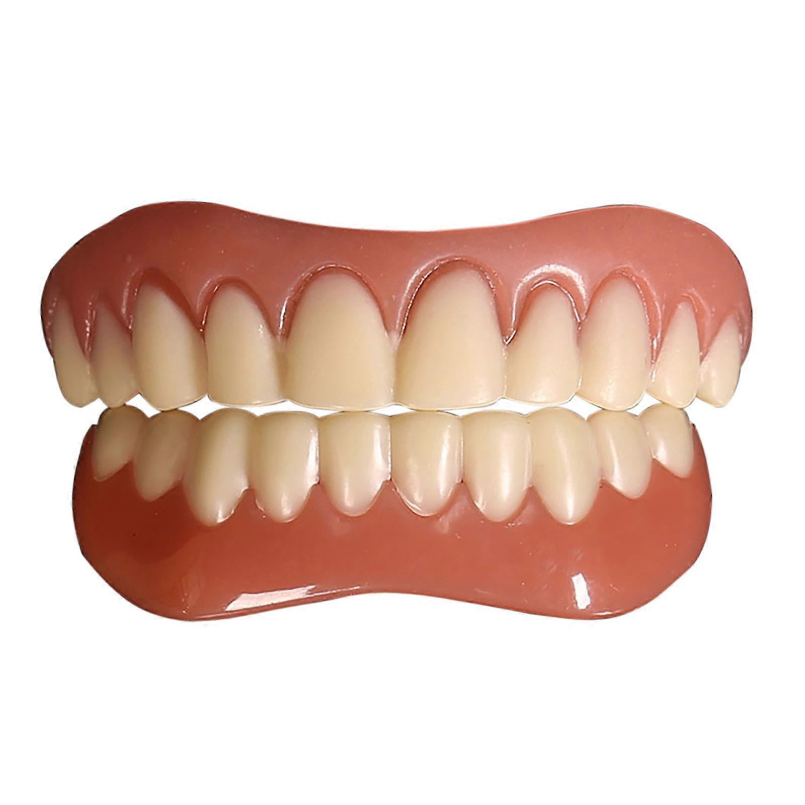 False Teeth Silicone Upper Lower Veneers Perfect Laugh Veneers Dentures ...