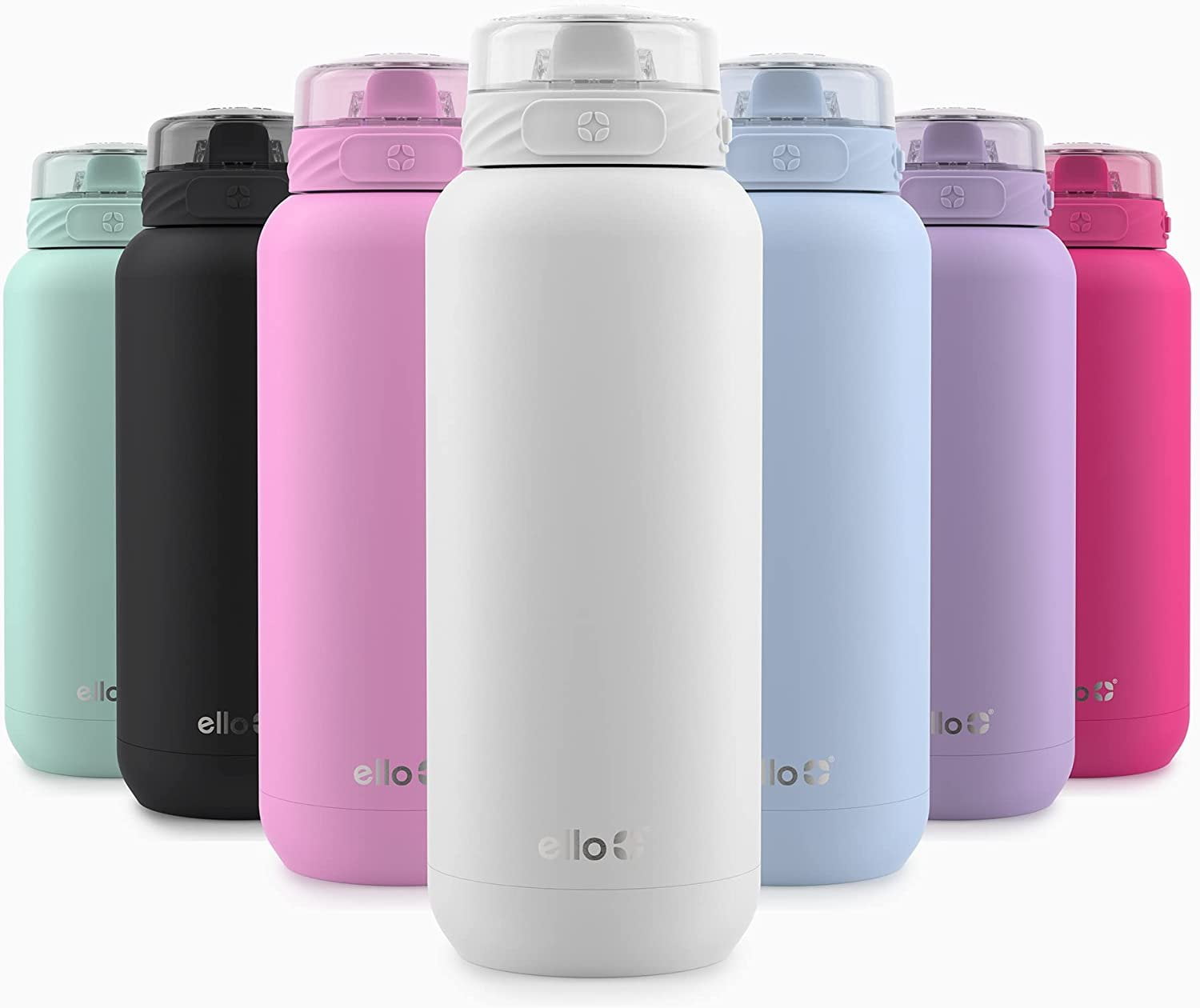 Ello Cooper Vacuum Insulated Stainless Steel Water Bottle with Soft ...