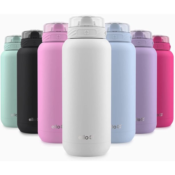 Ello Cooper Vacuum Insulated Stainless Steel Water Bottle with Soft ...