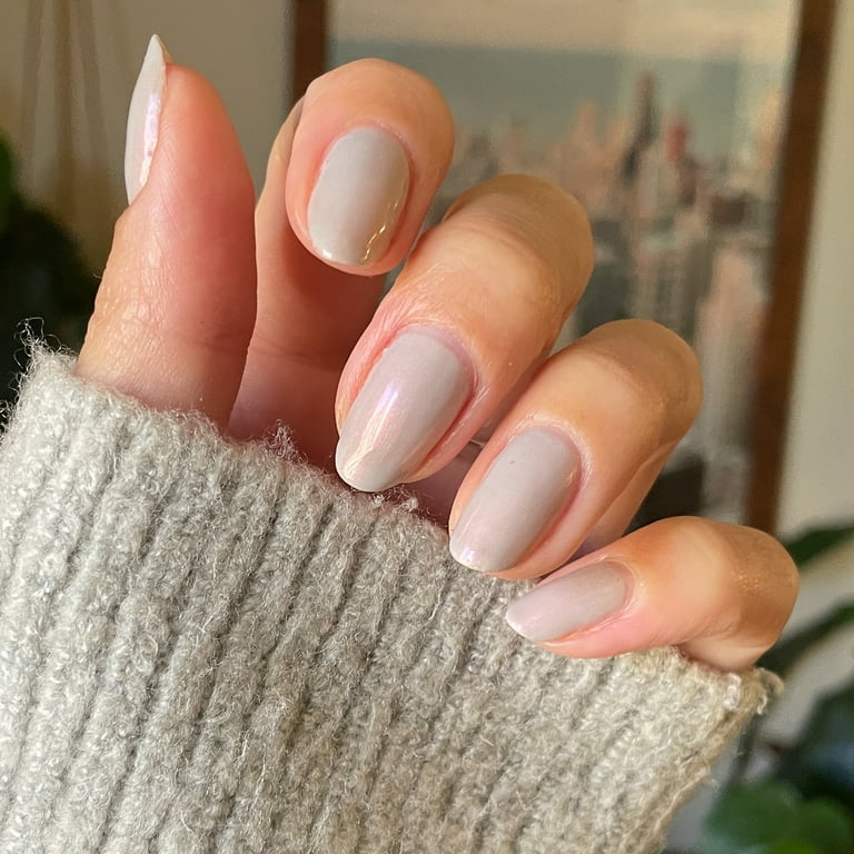 Olive June Quick Drying Iridescent Nail Polish Elevator Milky Grey 0.3 fl oz Walmart