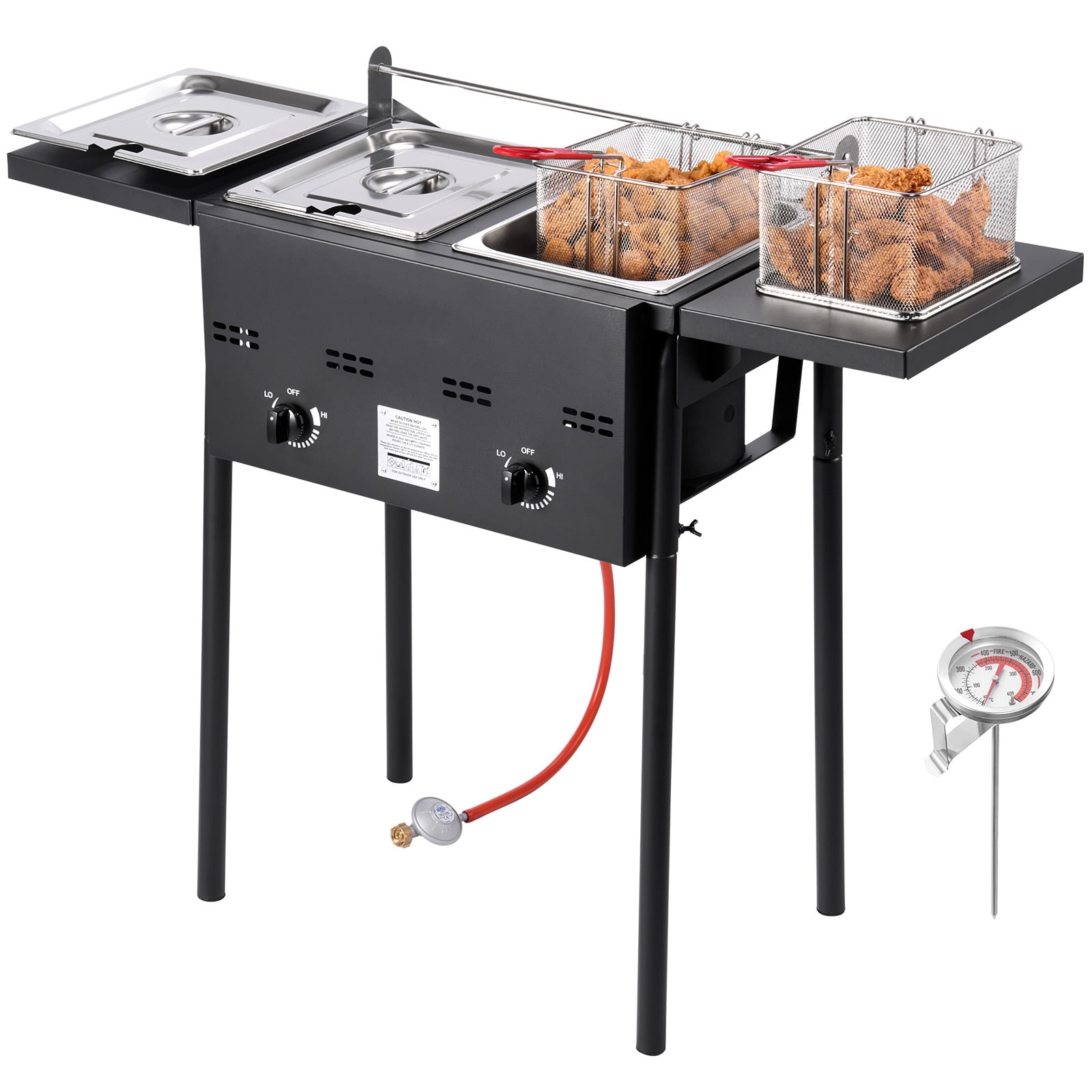 Click here for Kffkff Outdoor Propane Deep Fryer  Dual-Tank 8qtx2... prices
