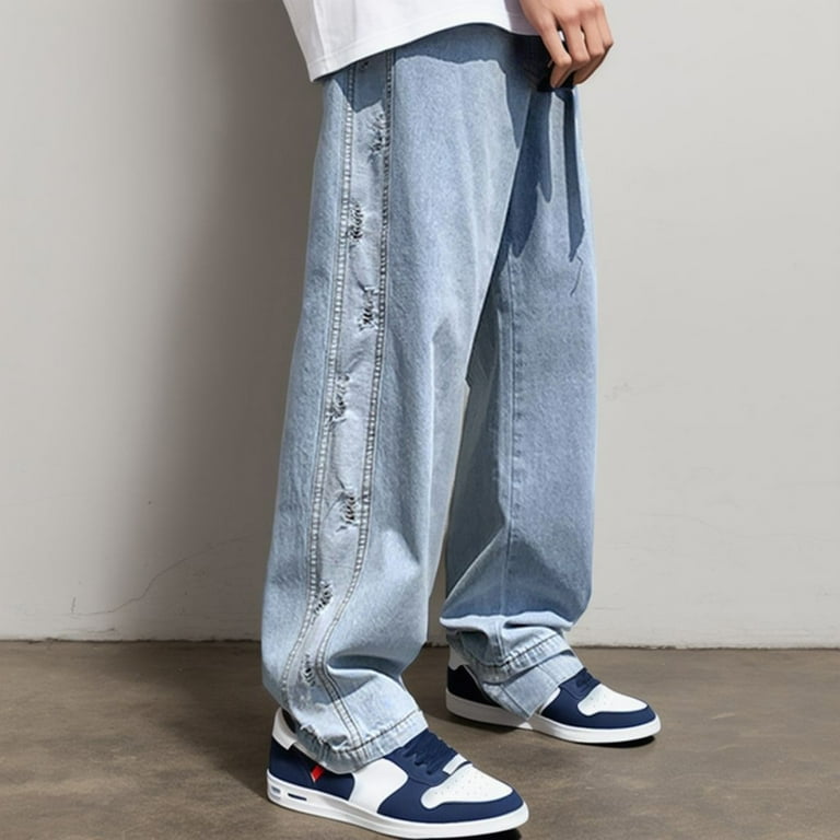 Mens Baggy Jeans Men Y2k Skater Jeans Vintage Low Rise Baggy Mens Baggy Jeans Men Y2k Skater Jeans Vintage Low Rise Baggy