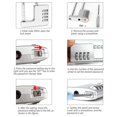 All Purpose Combination Padlock with Long Adjustable Shackles ...