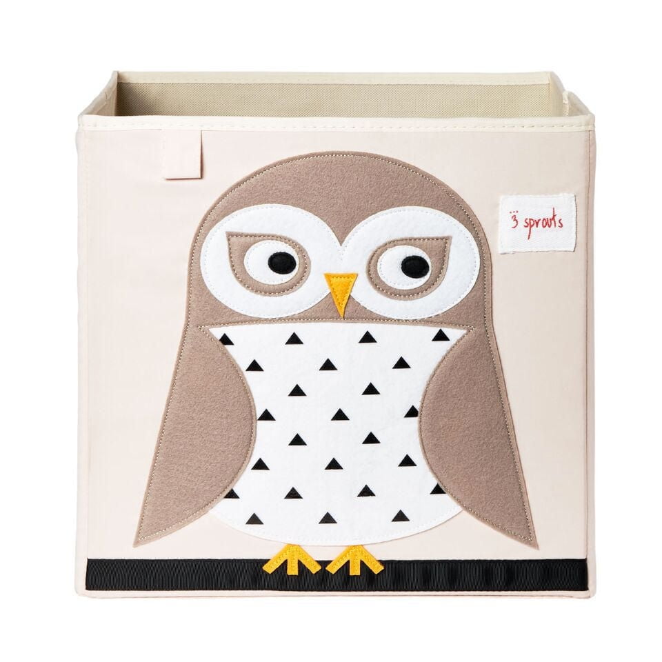 Click here for 3 Sprouts Owl Baby Toy Storage Box 13 X 13 X 13 prices