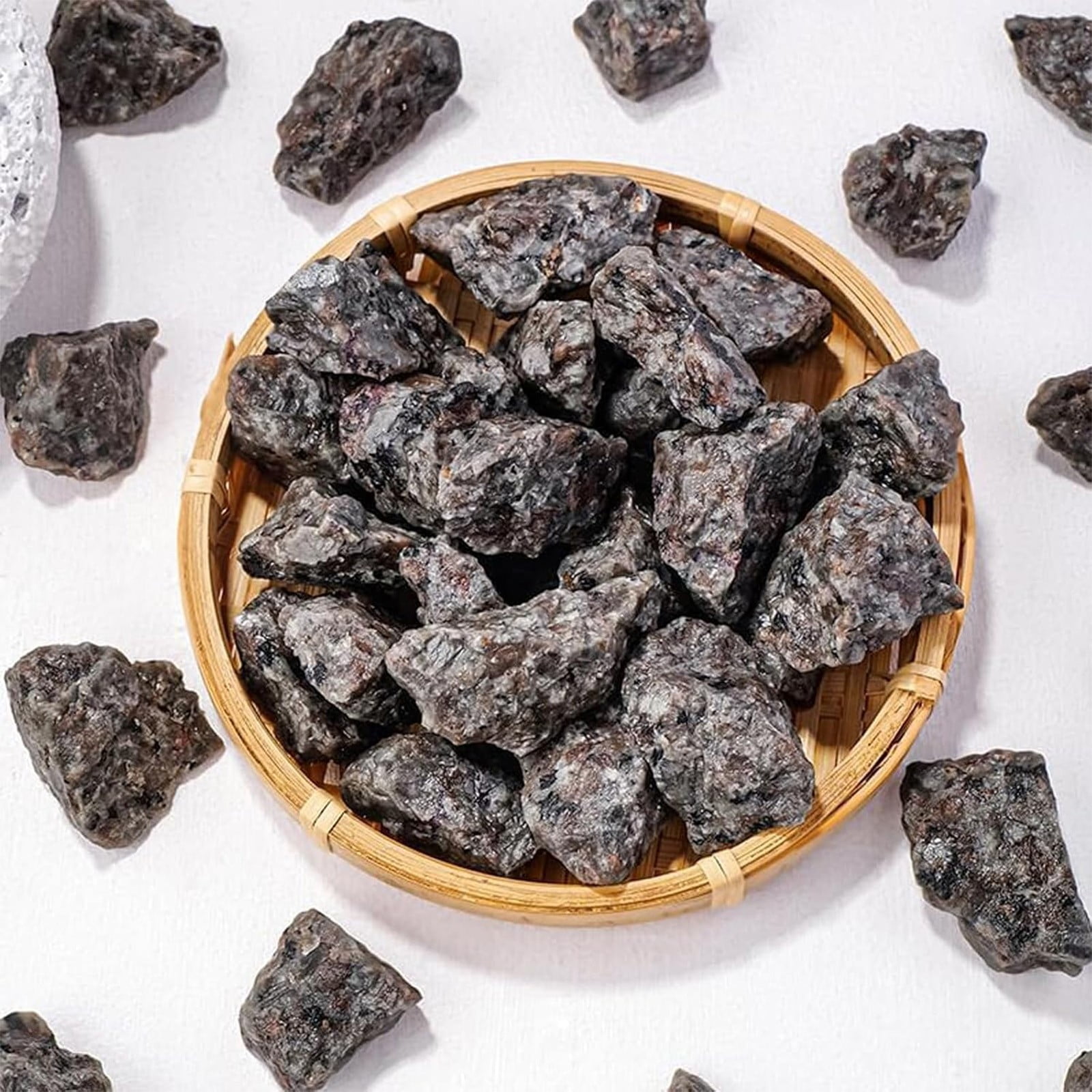 Qixi Yooperlite Stone Natural Rough Flame For Tumbling Decor (0.4 Pounds) Grey B Clearance Sale! B