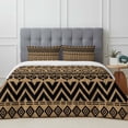 Aztec Tribal Stripe Bedding Duvet Cover Set King Size 4 Pieces, Ethnic ...