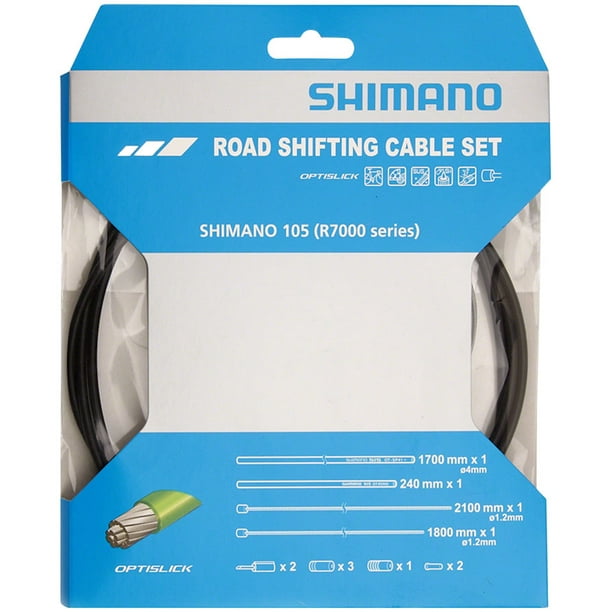 Shimano 105 R7000 OPTISLICK Shift Cable Set - Black - Walmart.com