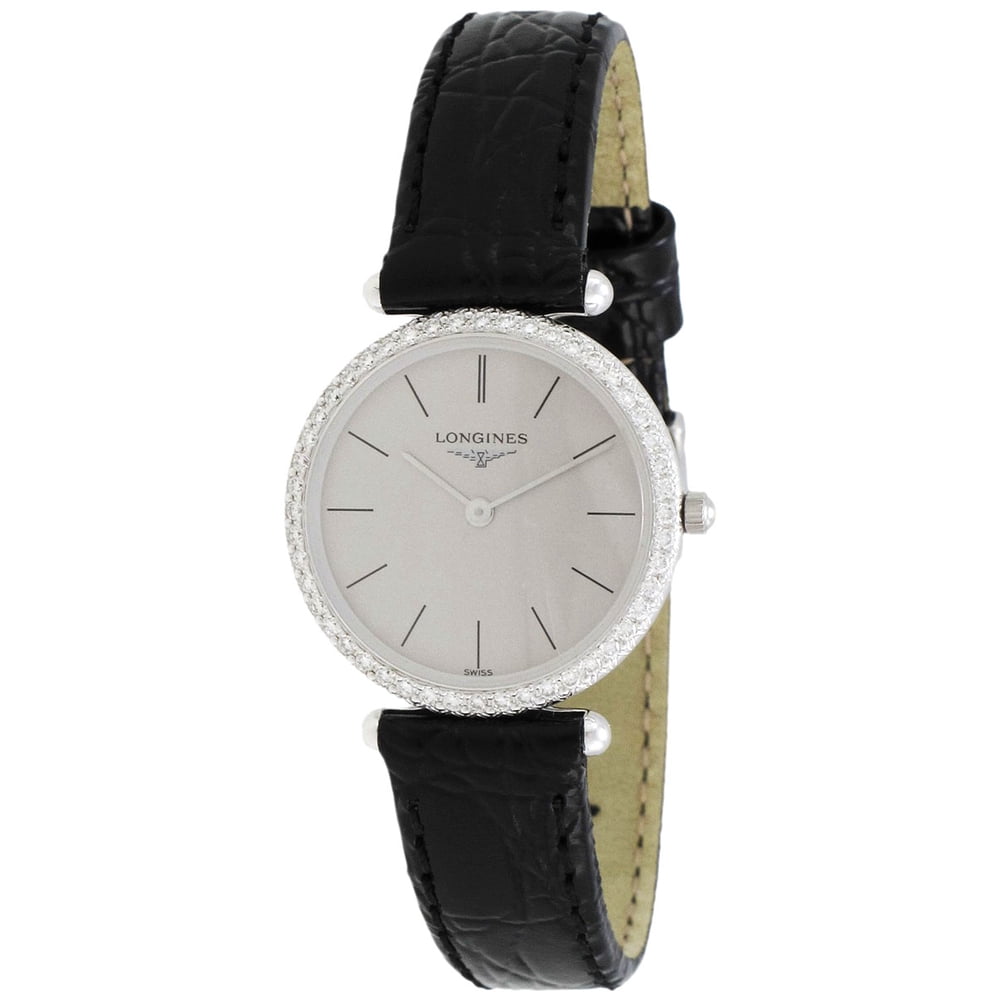 Longines - Longines Classique Agassiz 18kt White Gold & Diamond Womens ...